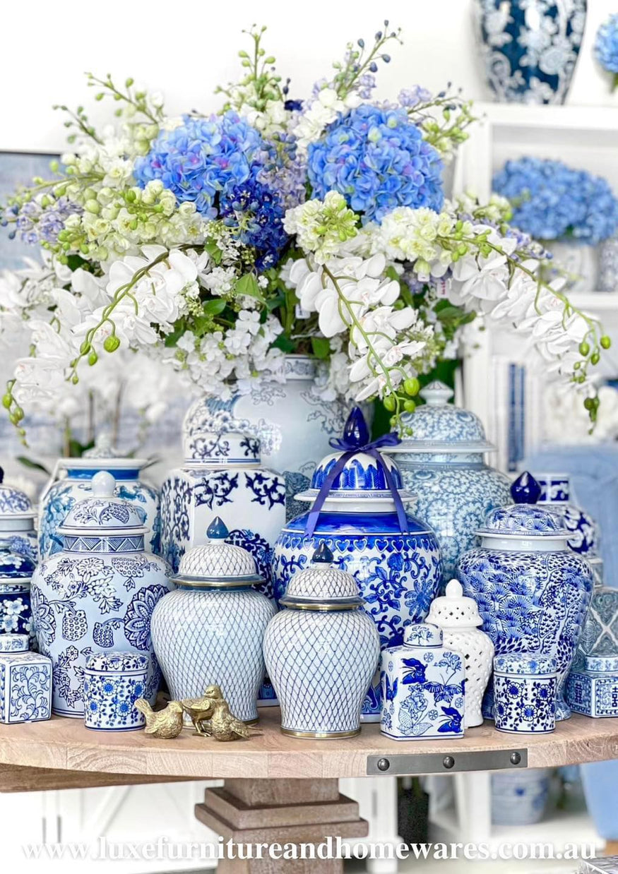 Blue & White Ceramics – LUXE FURNITURE & HOMEWARES