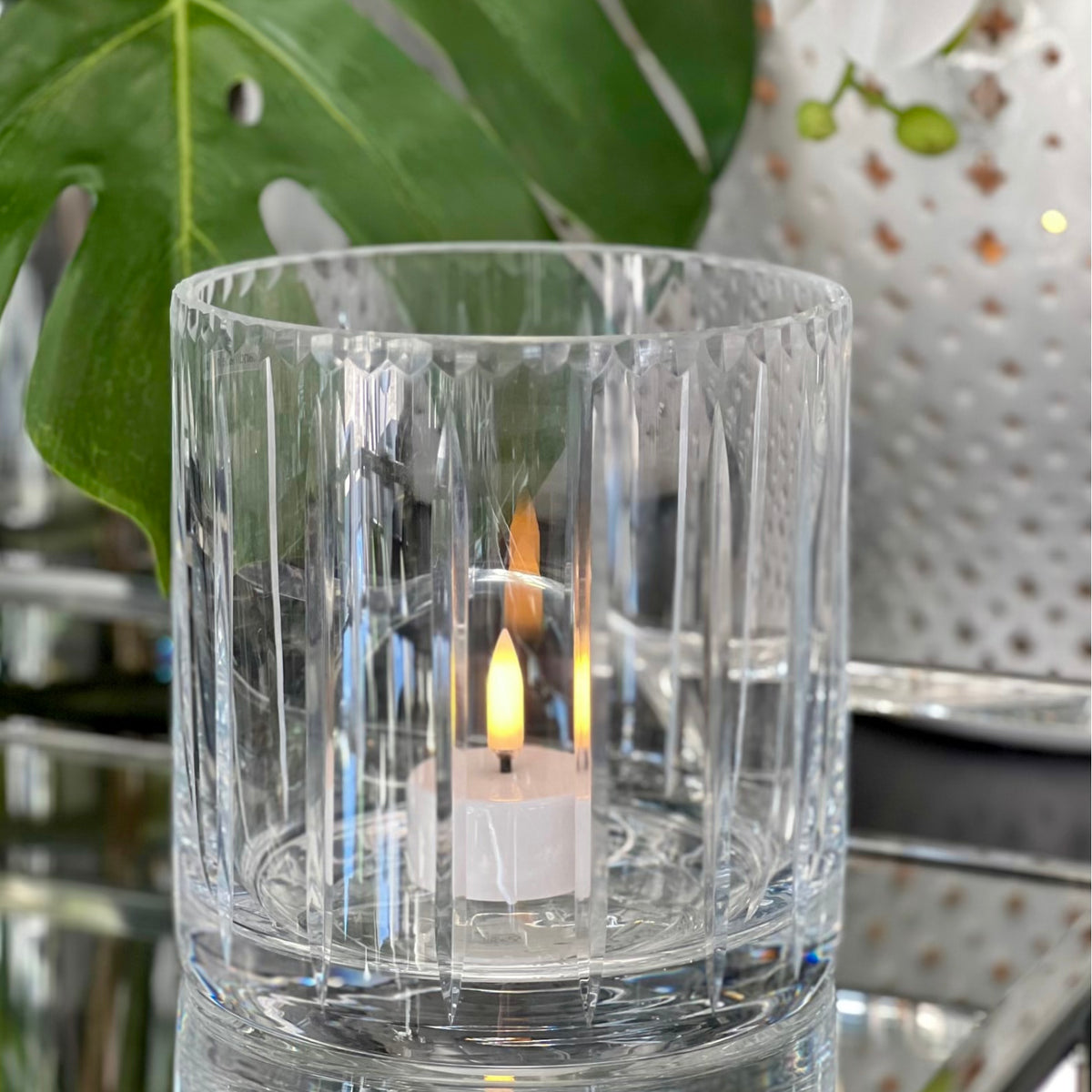 Clear European Crystal Cylinder Vase – LUXE FURNITURE & HOMEWARES