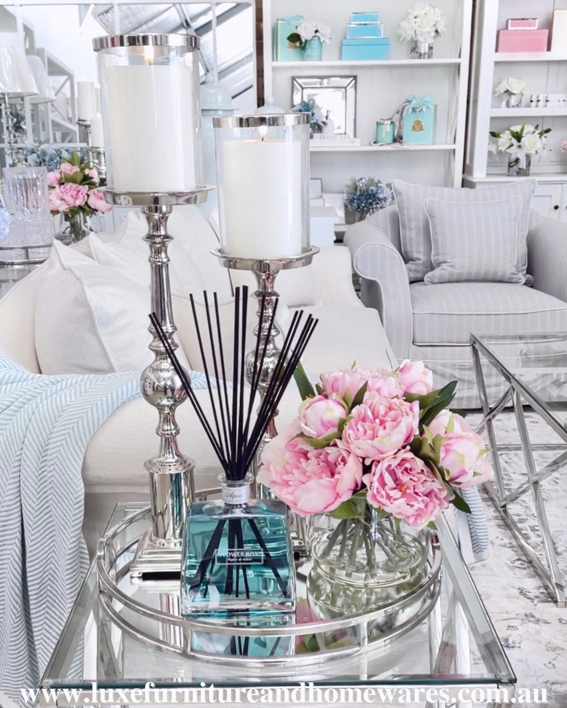 Flower Box Home Fragrance Aqua Hallmark Diffuser – LUXE FURNITURE ...